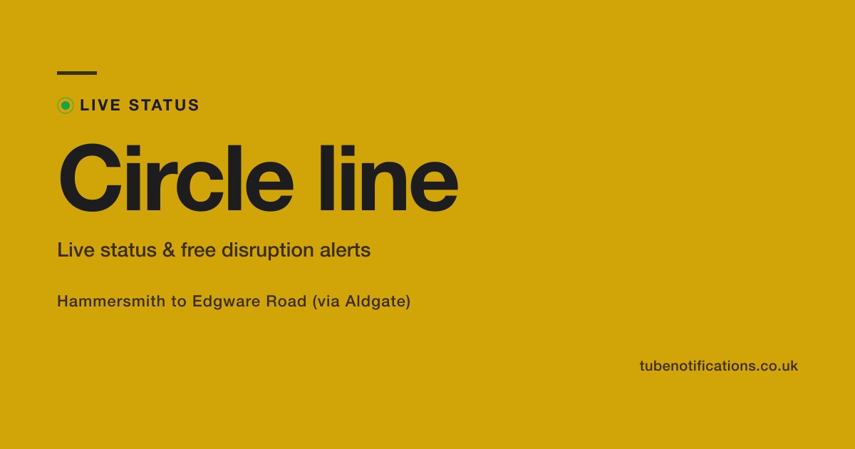 Are there any delays on the Circle line? Live status | Tube Alerter