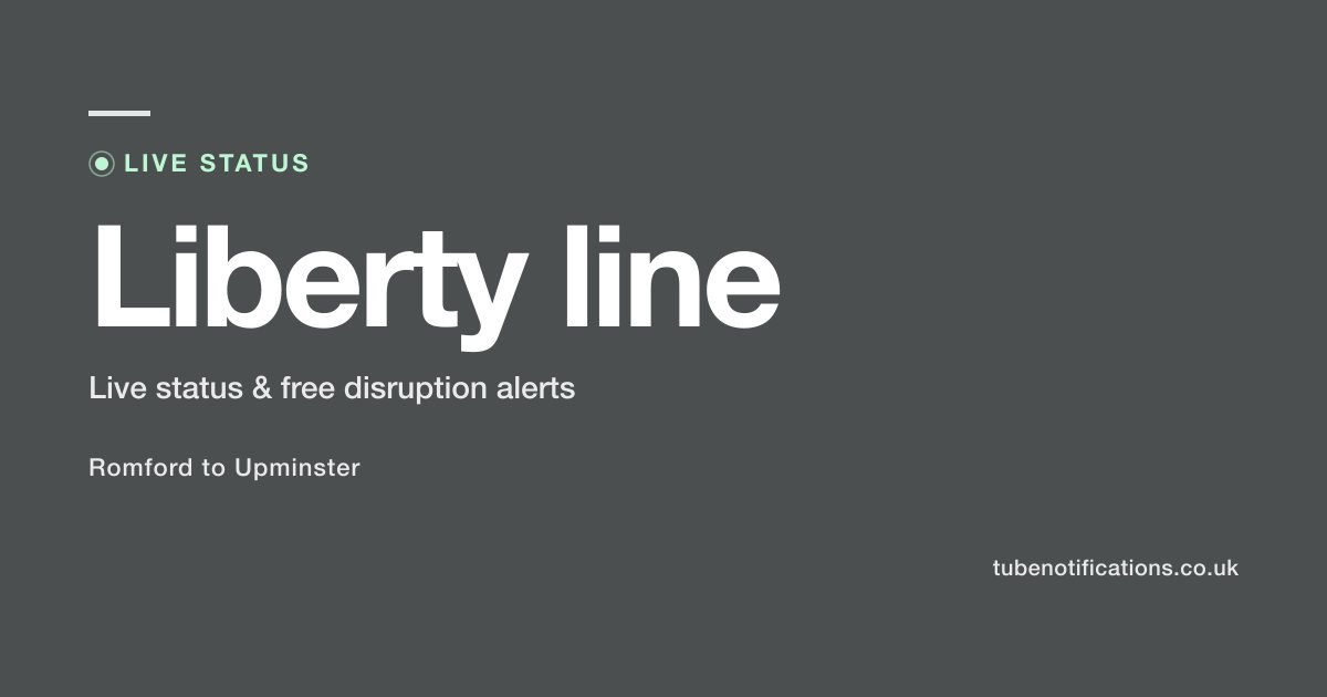 Are there any delays on the Liberty line? Live status | Tube Alerter
