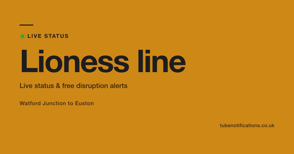 Are there any delays on the Lioness line? Live status | Tube Alerter